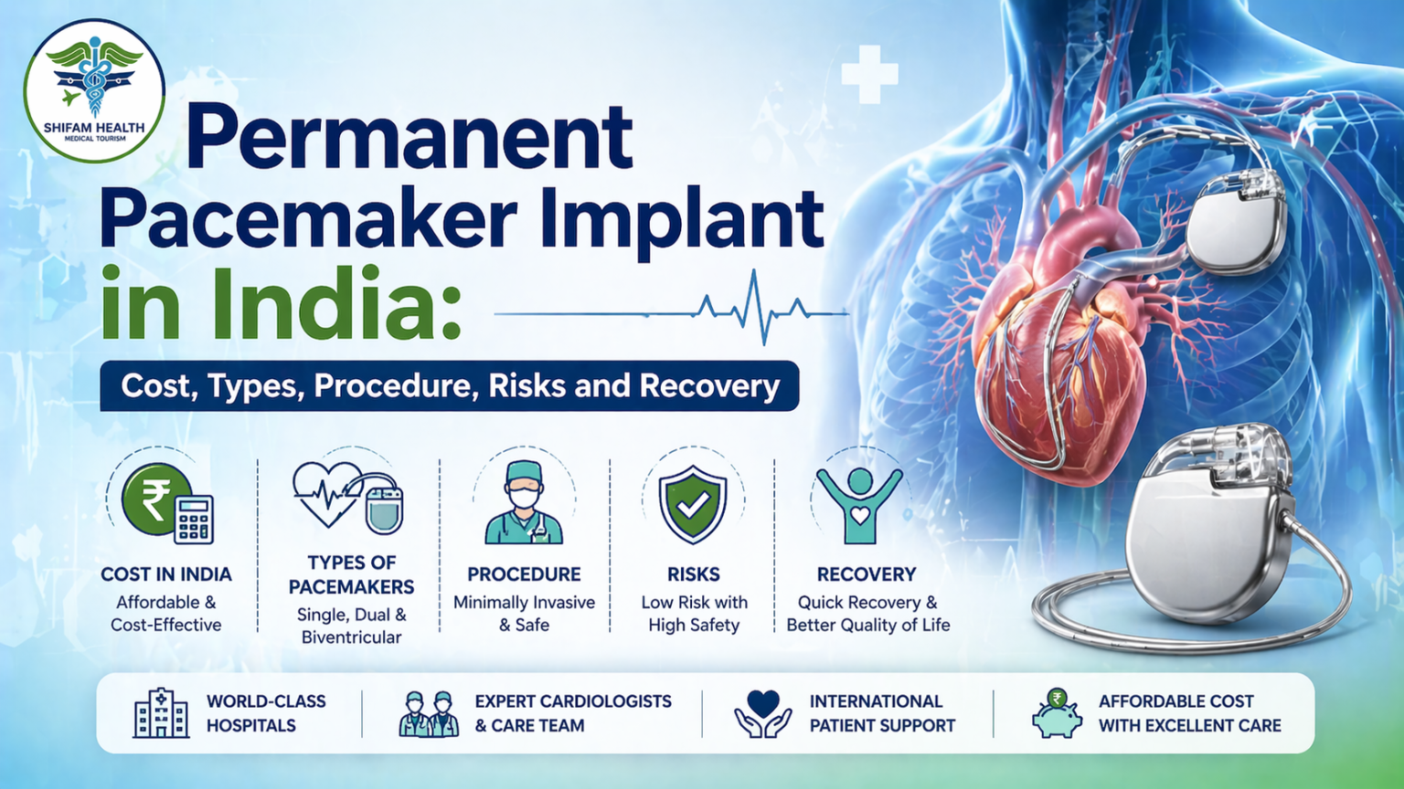Permanent Pacemaker Implant in India 2026 | Cost, Types & Guide
